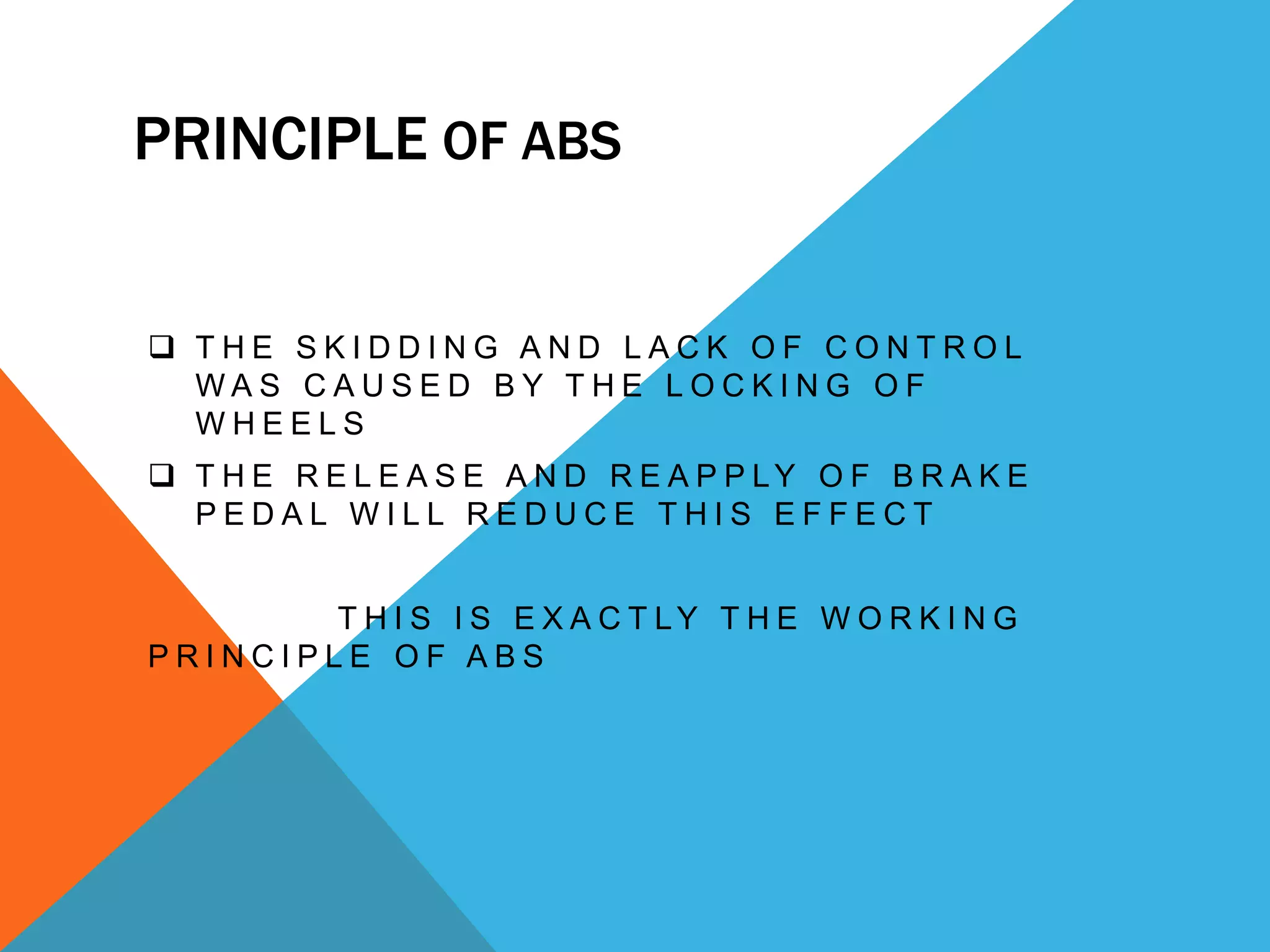 Anti lock breaking system | PPTX