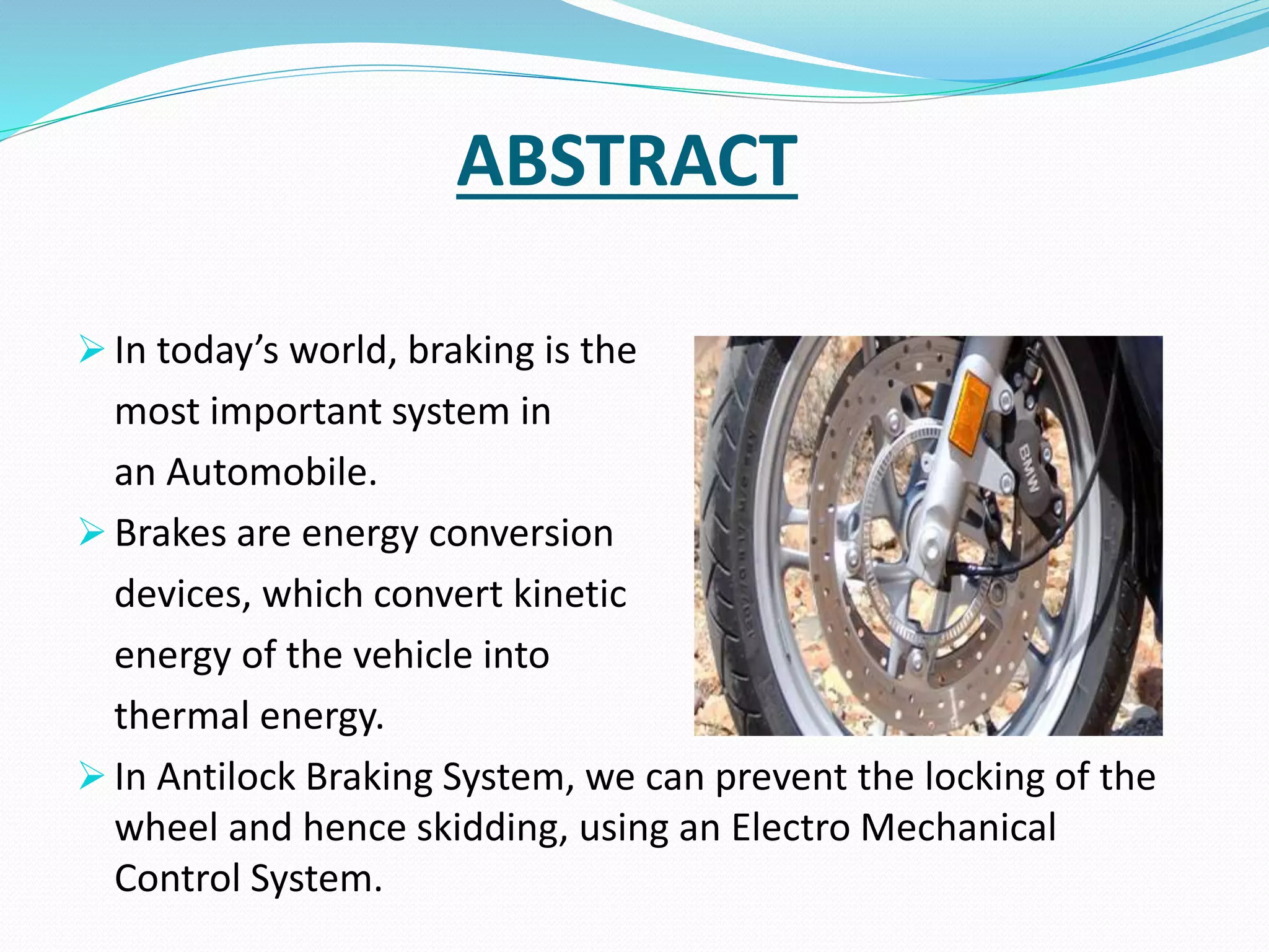 Anti lock braking system | PPTX