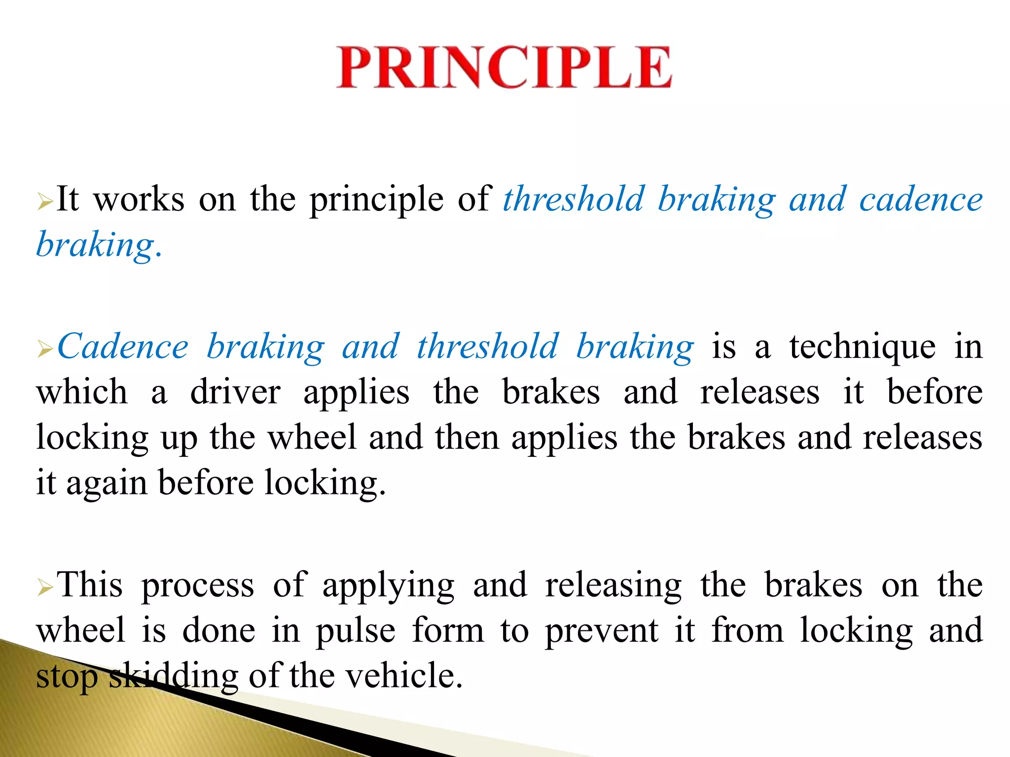 Anti lock braking system | PPTX