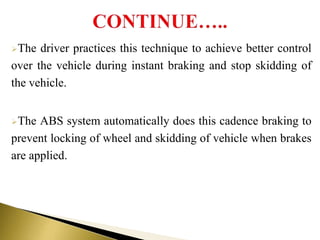 Anti lock braking system | PPTX