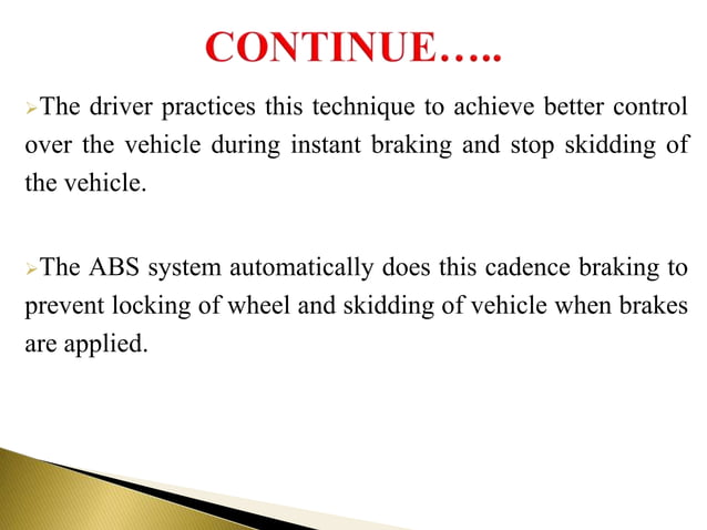 Anti lock braking system | PPTX