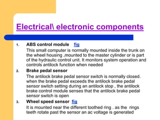 Aeps Pieces | Anti lock braking system | PPT