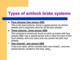 Aeps Pieces | Anti lock braking system | PPT