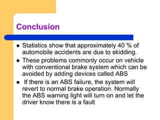 Aeps Pieces | Anti lock braking system | PPT