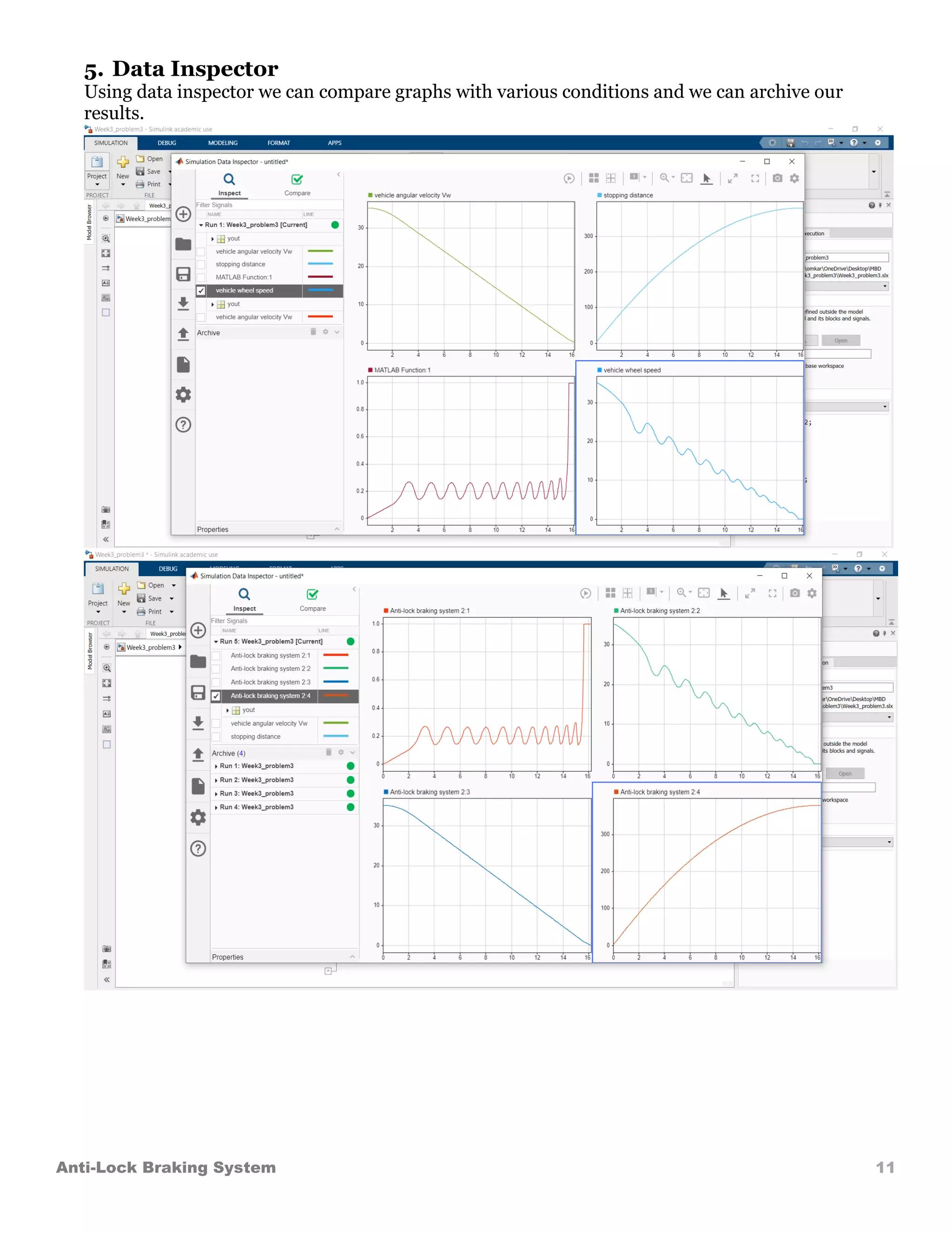 Anti lock braking (ABS) Model based Design in MATLAB-Simulink | PDF
