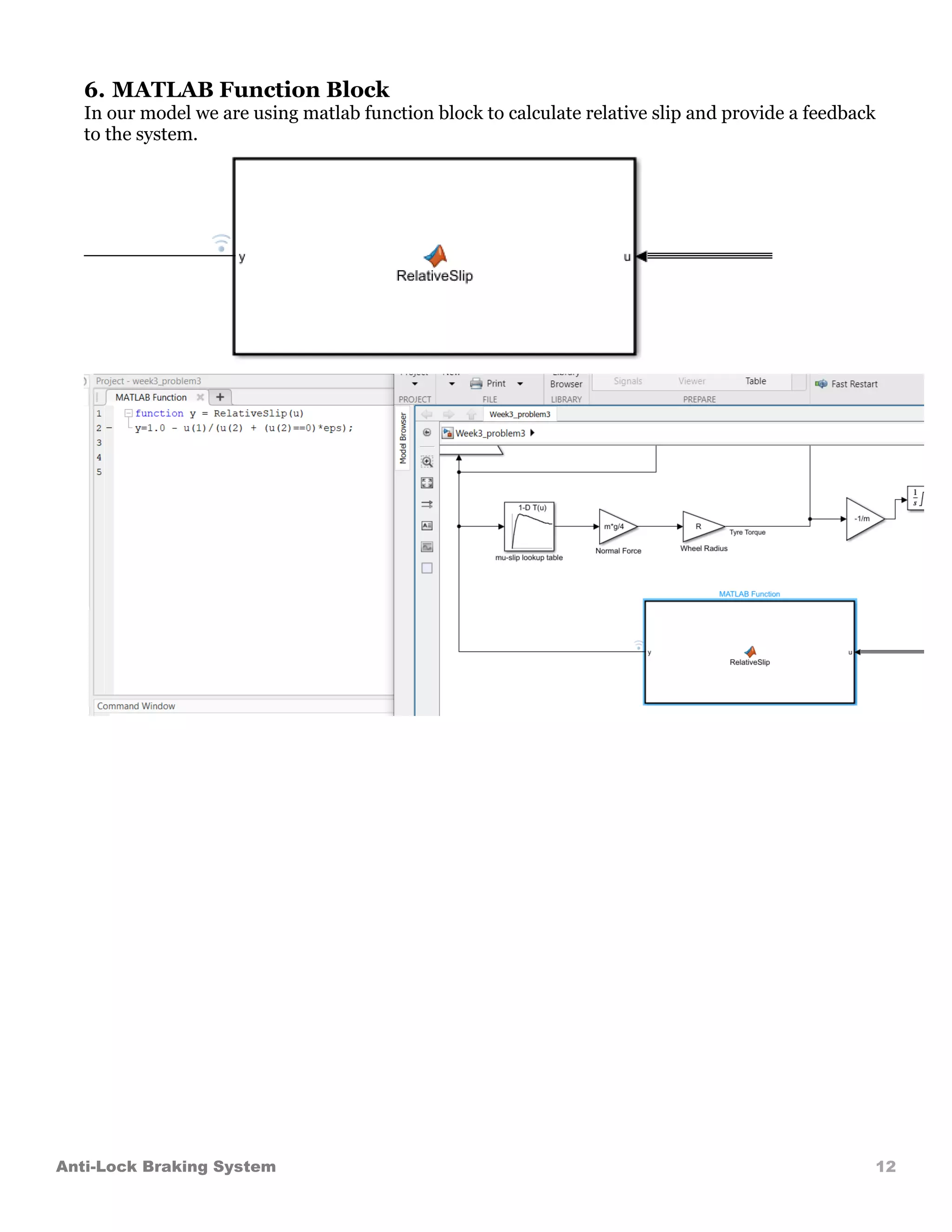 Anti lock braking (ABS) Model based Design in MATLAB-Simulink | PDF | Physics | Science