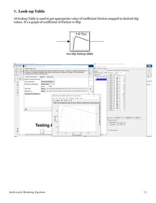 Anti lock braking (ABS) Model based Design in MATLAB-Simulink | PDF
