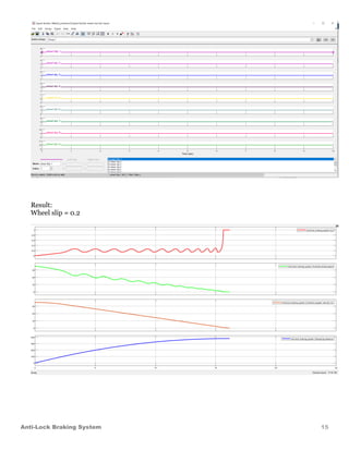 Anti lock braking (ABS) Model based Design in MATLAB-Simulink | PDF