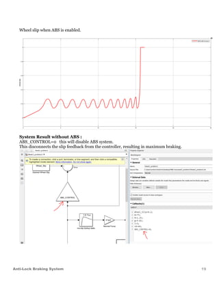 Anti lock braking (ABS) Model based Design in MATLAB-Simulink | PDF