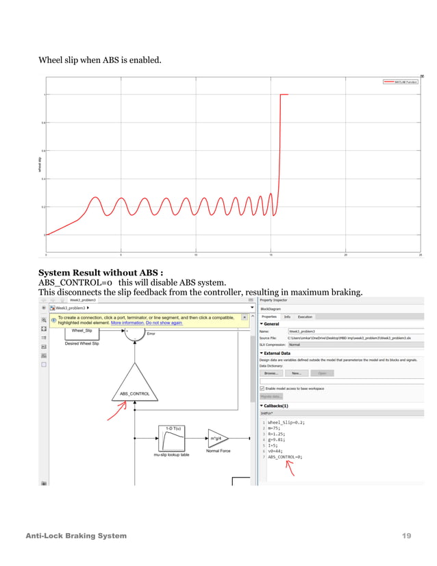 Anti lock braking (ABS) Model based Design in MATLAB-Simulink | PDF ...