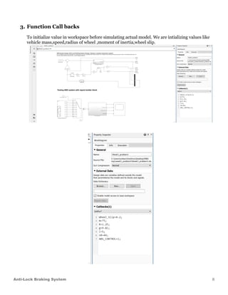 Anti lock braking (ABS) Model based Design in MATLAB-Simulink | PDF