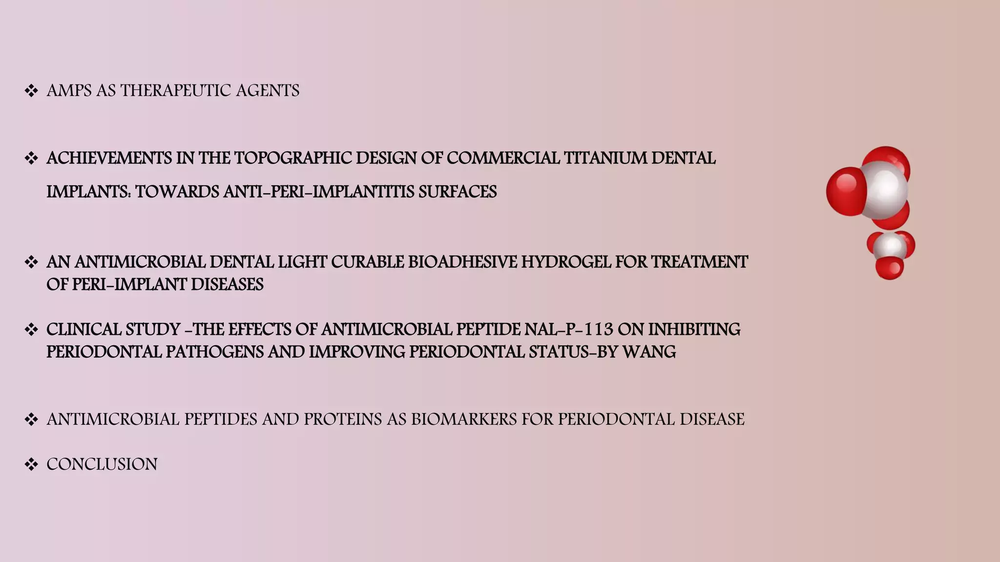 Antimicrobial peptides in periodontics | PPTX