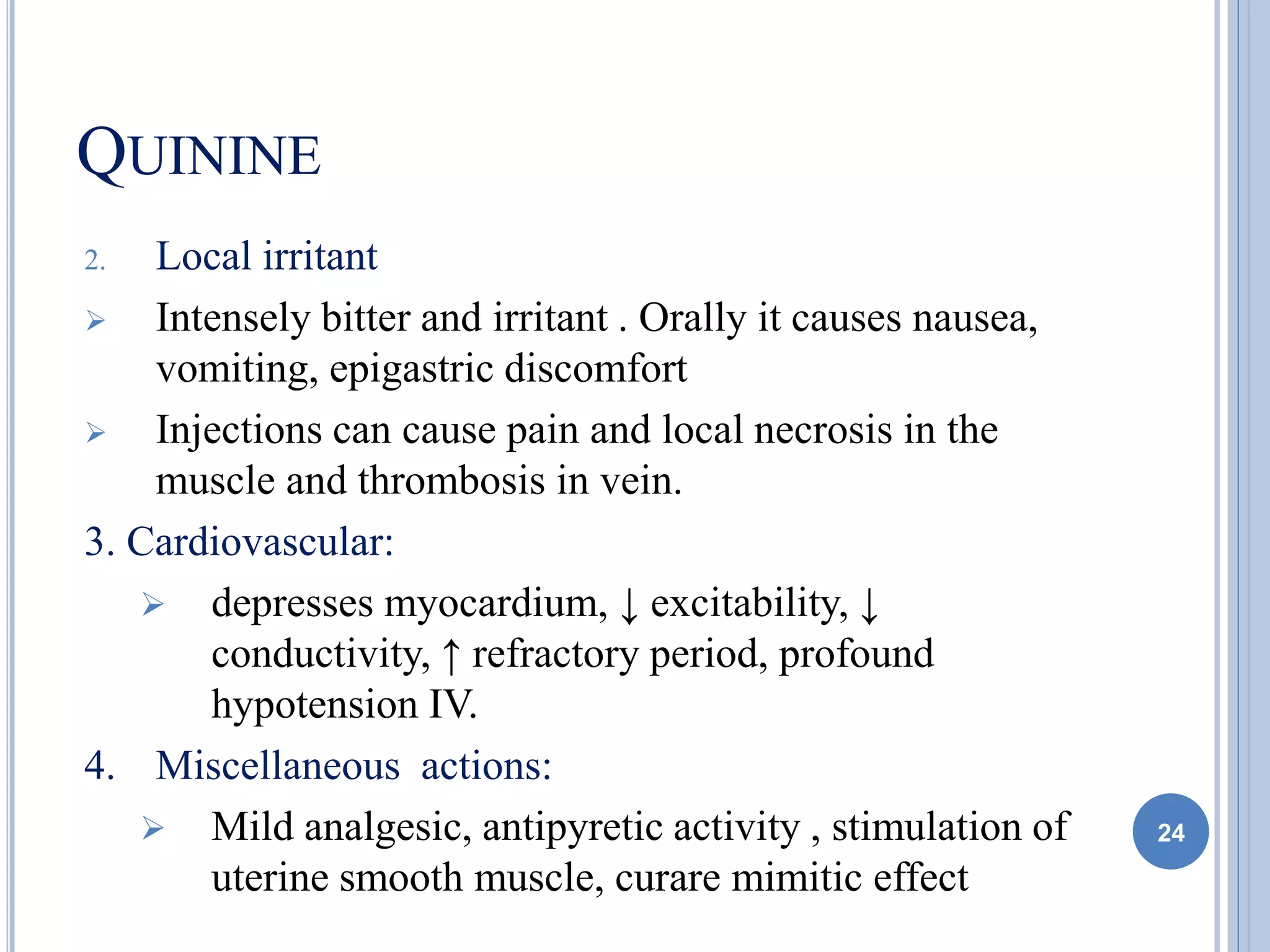 Anti malarial drug classification | PDF