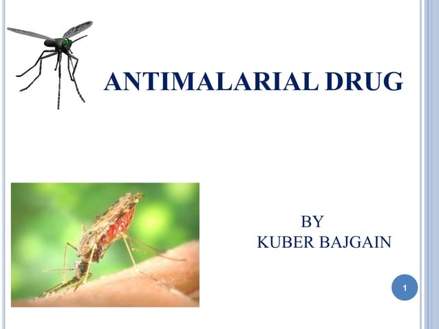 Anti malarial drug classification | PDF