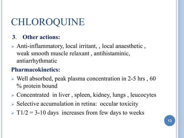 Anti malarial drug classification | PDF