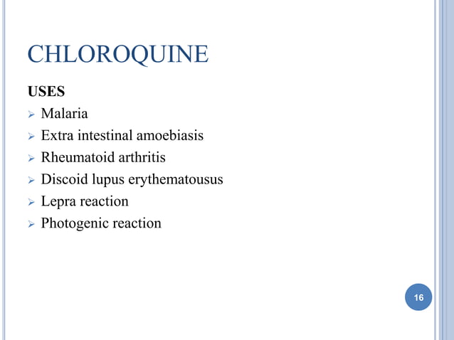Anti malarial drug classification | PDF