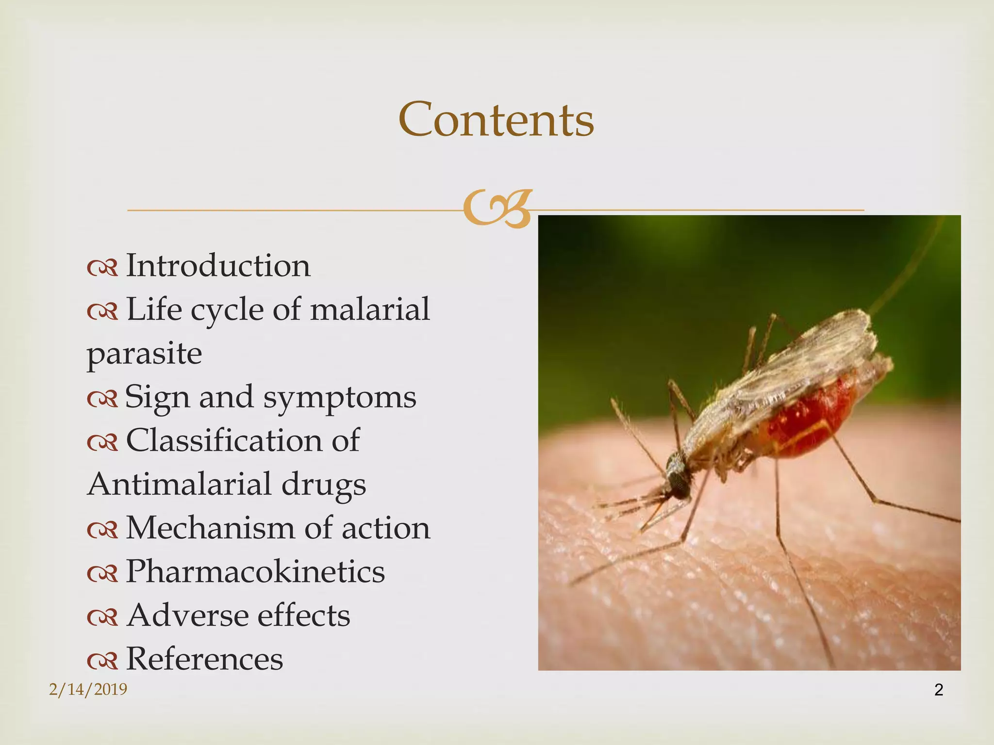 Anti malarial | PPTX