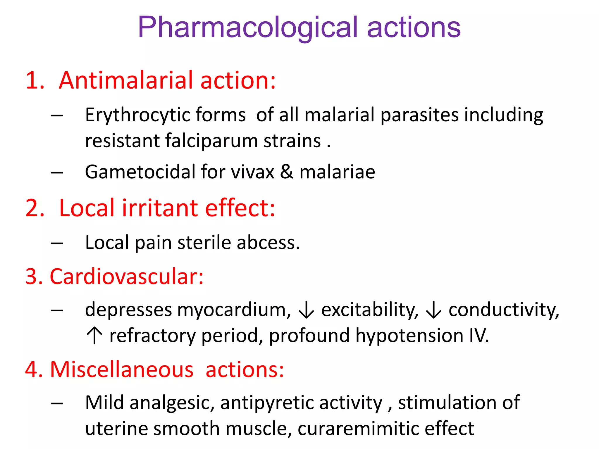 Antimalarial drugs | PPTX