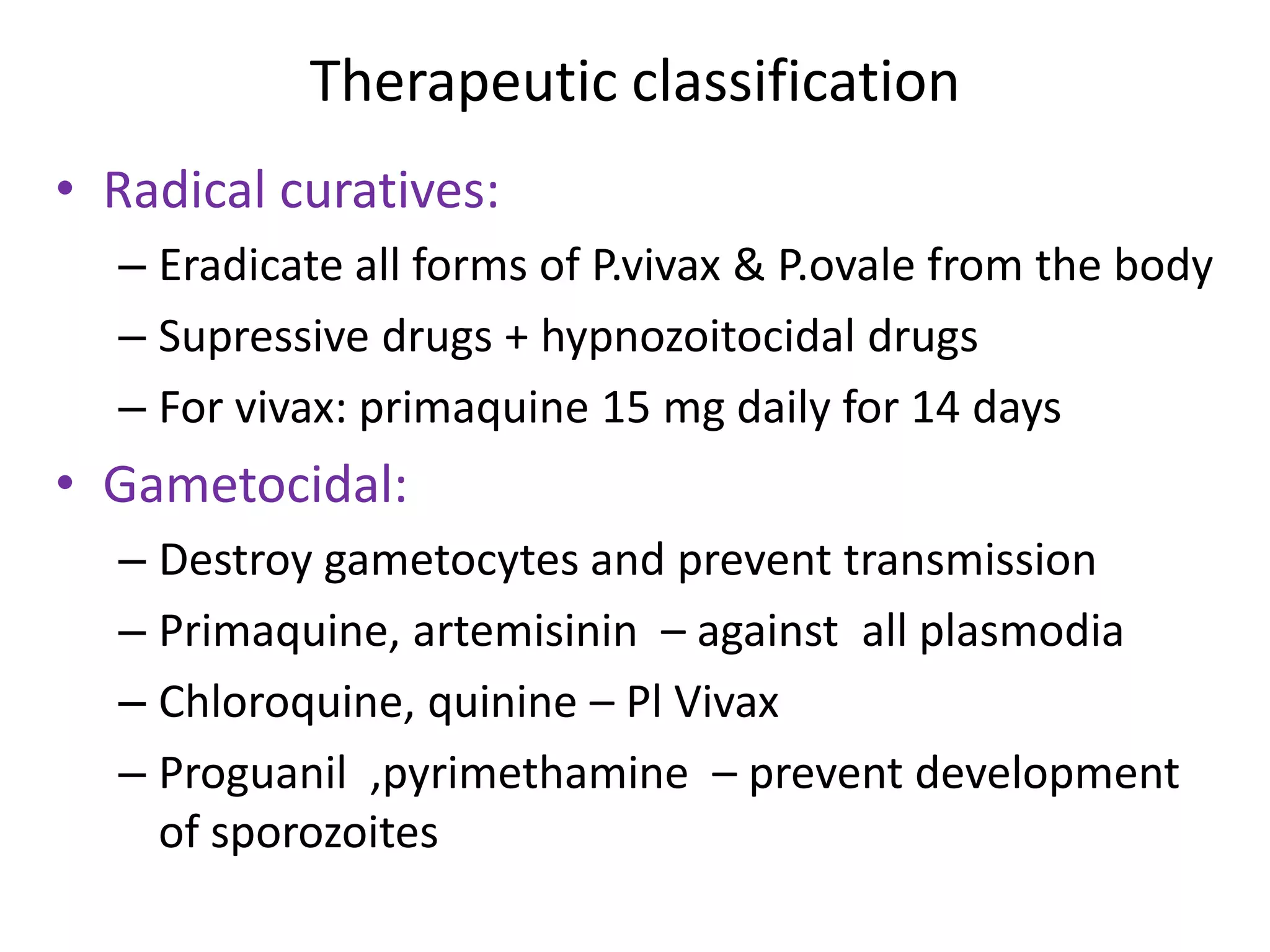 Antimalarial drugs | PPTX