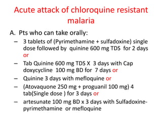 Antimalarial drugs | PPTX