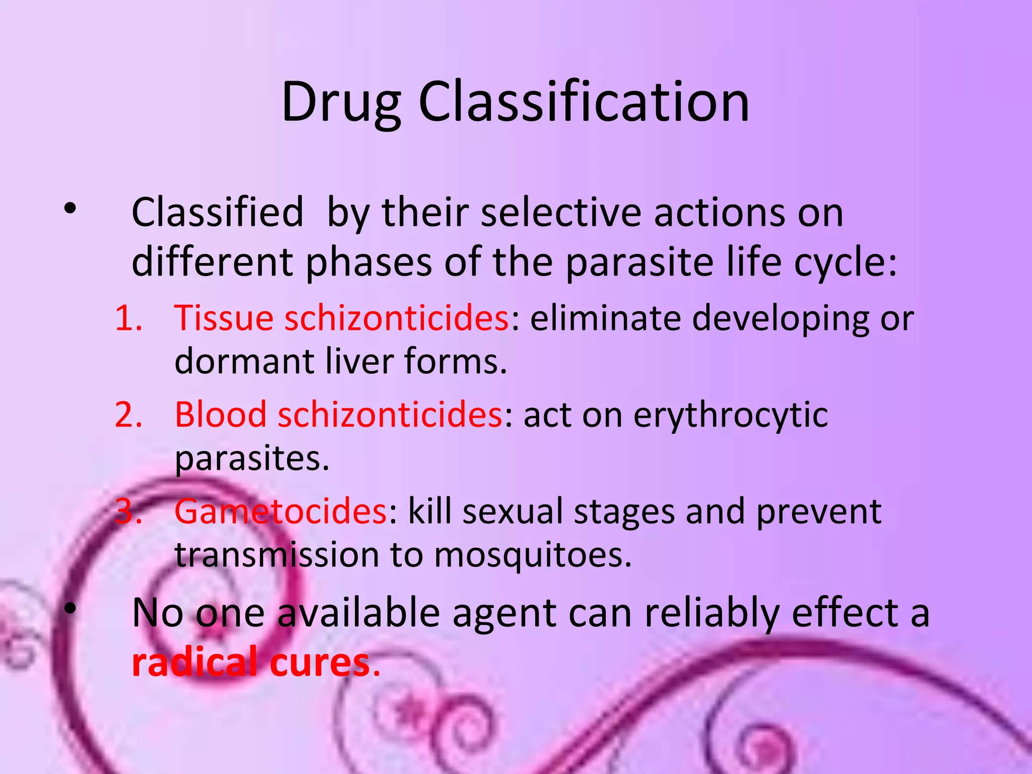 Antimalarial drugs | PPT | Pharmaceutical Drugs | Medical Health