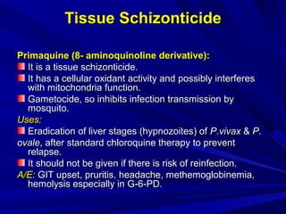 Antimalarial drugs | PPT