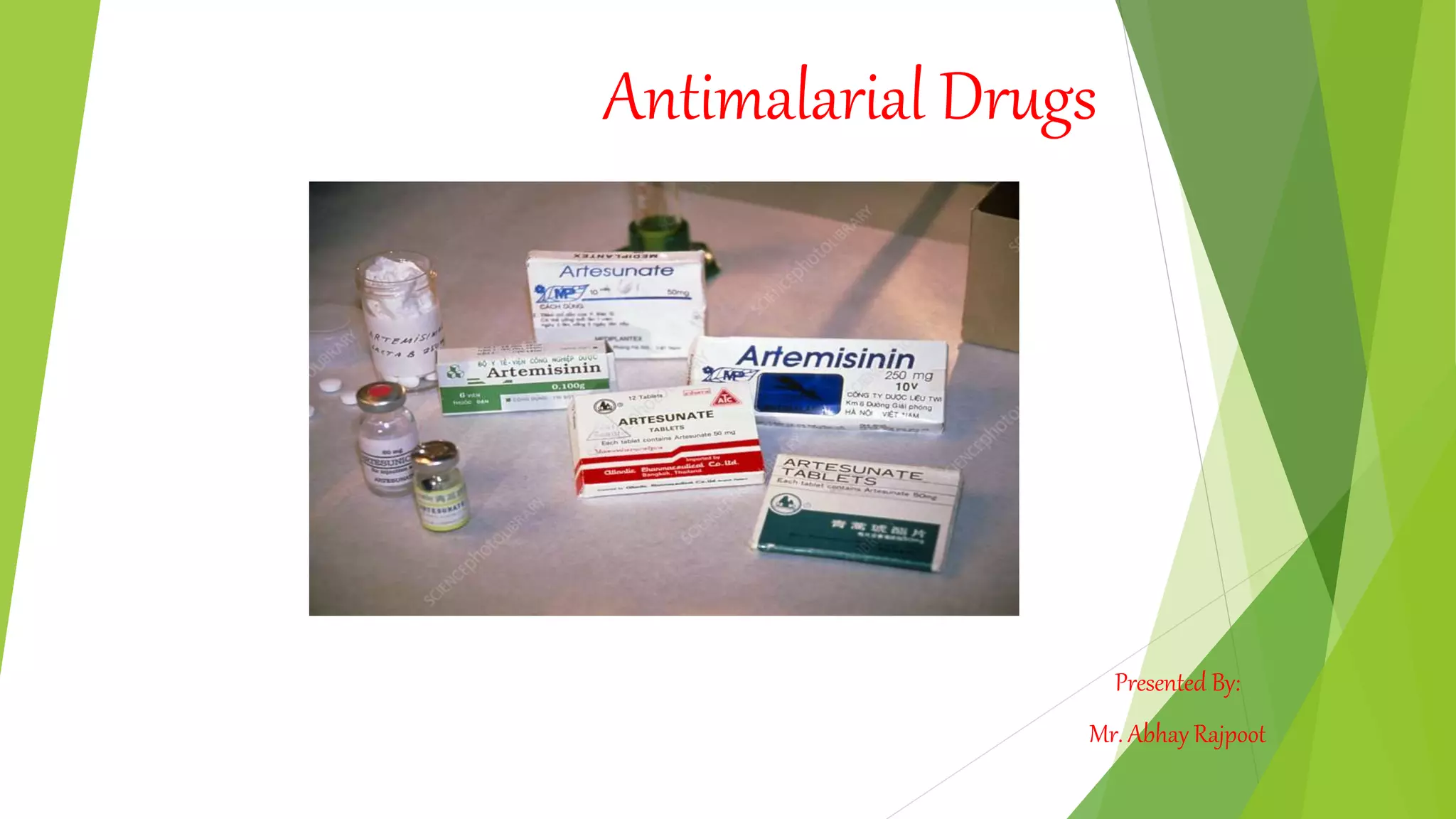 Antimalarial drugs | PPTX
