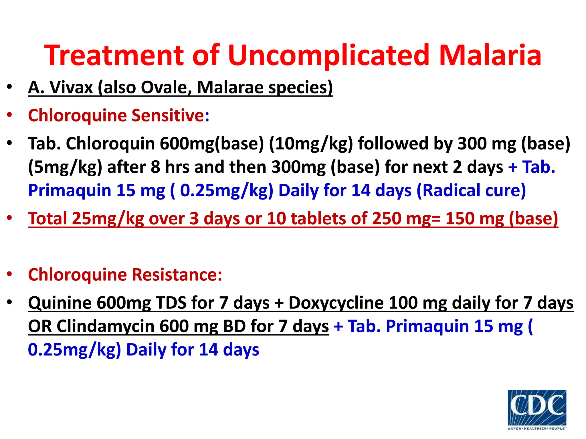 Antimalarial drugs. Vivax, falciparum ,ovale, malarae | PPTX