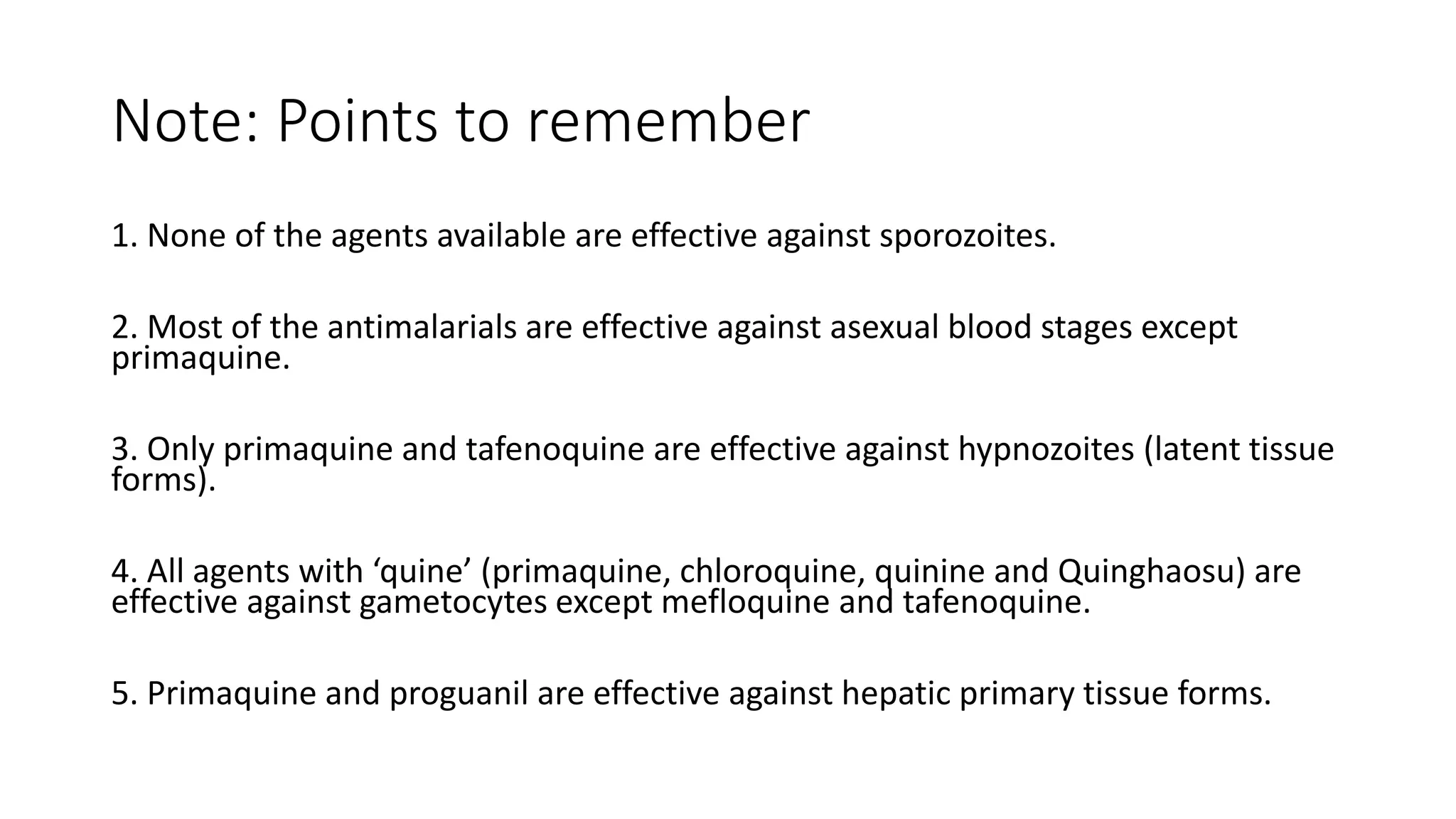 Antimalarial drugs _classification_overview.pptx | Chemistry | Science