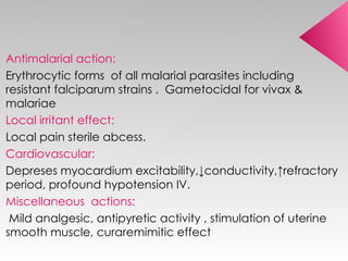 ANTIMALARIAL DRUGS . Department of pharmacology | PPT