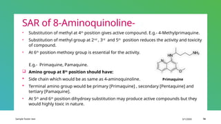 Antimalarial drugs b | PPTX