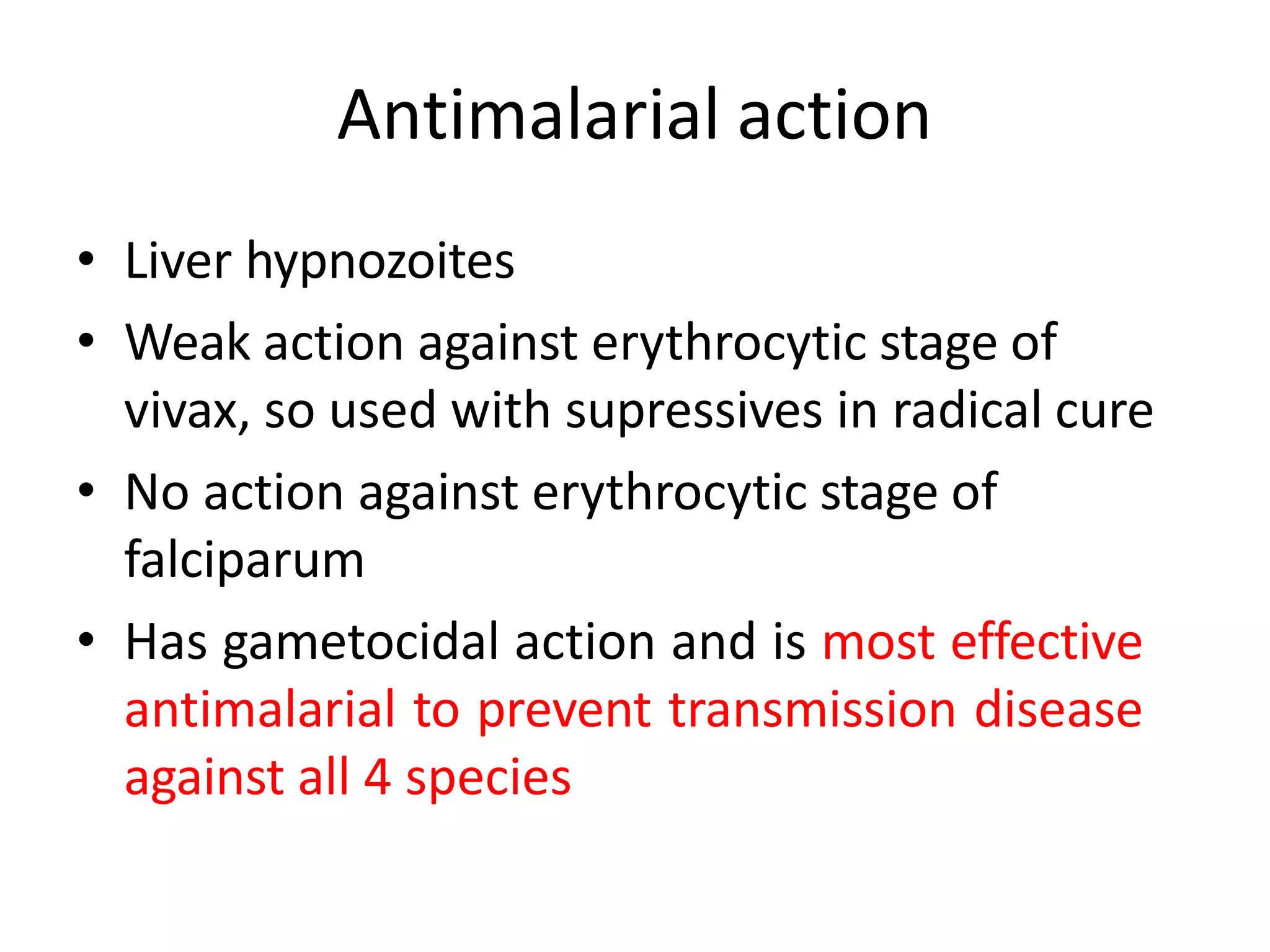 Anti malarial drugs | PPT