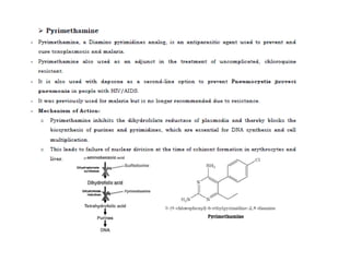 Antimalarial_drugs - Part III (Medicinal Chemistry) | PPTX