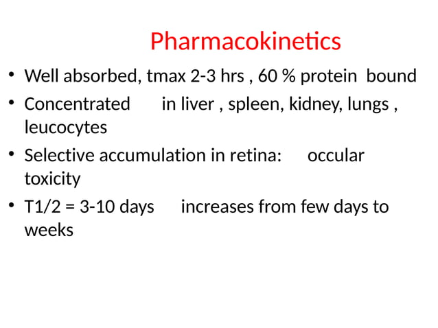 Anti Malarial Drugs Presentation Pharmacist | PPT