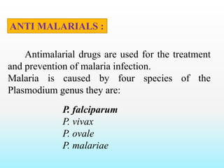Antimalarials | PPTX
