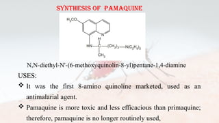 Antimalarial agents (plasmodium falciparum) | PPTX