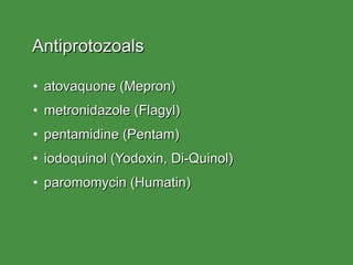 Antimalarials,antiprotozaol & antihelmentic agents | PPT