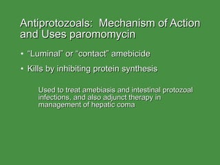 Antimalarials,antiprotozaol & antihelmentic agents | PPT
