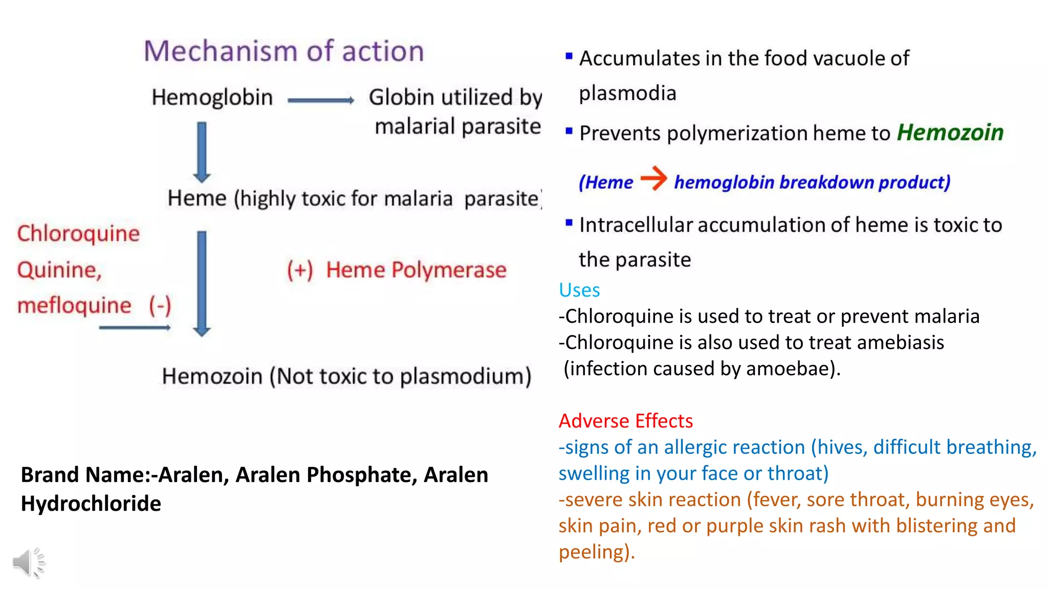 Complete Chapter of Anti-malarial Drugs Part -2 | PPTX