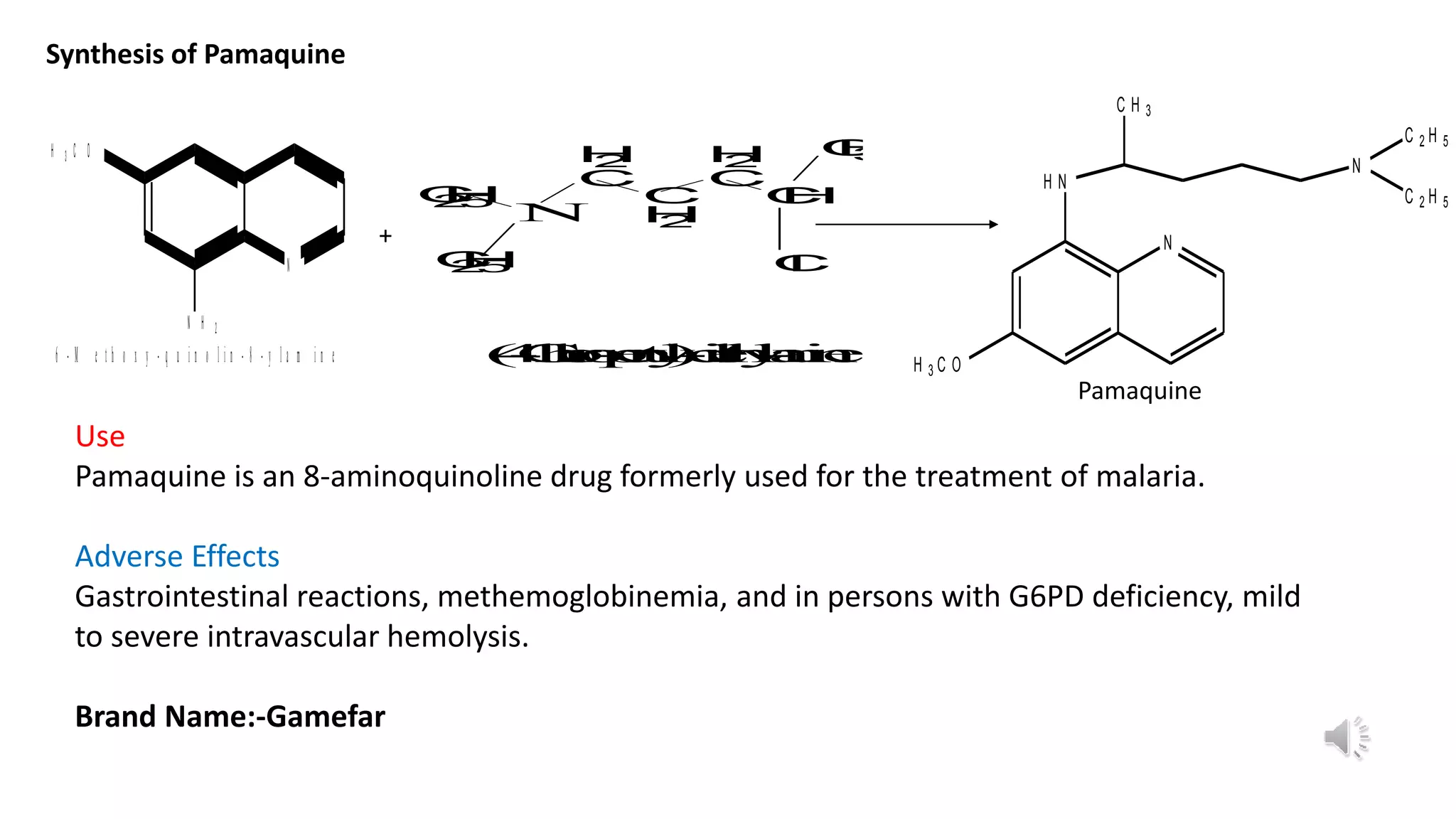 Complete Chapter of Anti-malarial Drugs Part -2 | PPTX