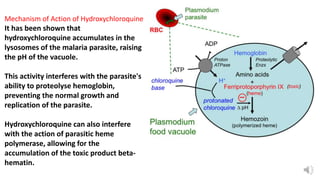 Complete Chapter of Anti-malarial Drugs Part -2 | PPTX