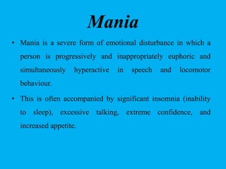 Antimanic drugs and its pharmacology | PPTX