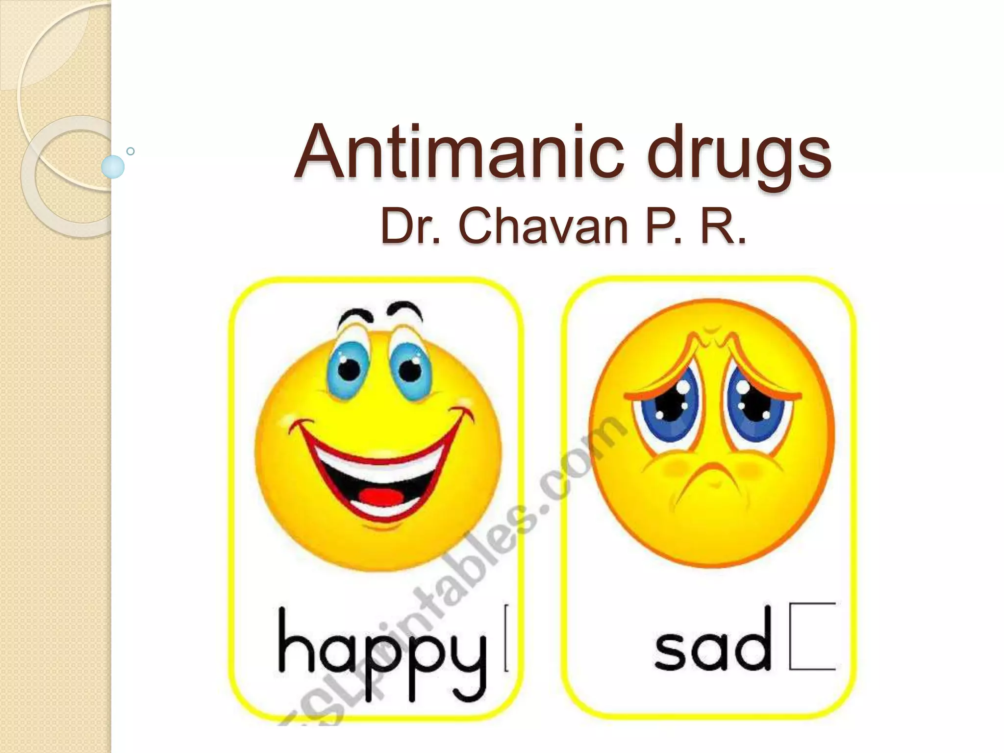 Antimanic drugs | PPTX
