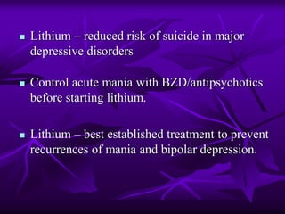Antimanic drugs | PDF