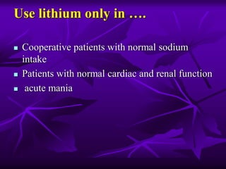 Antimanic drugs | PDF