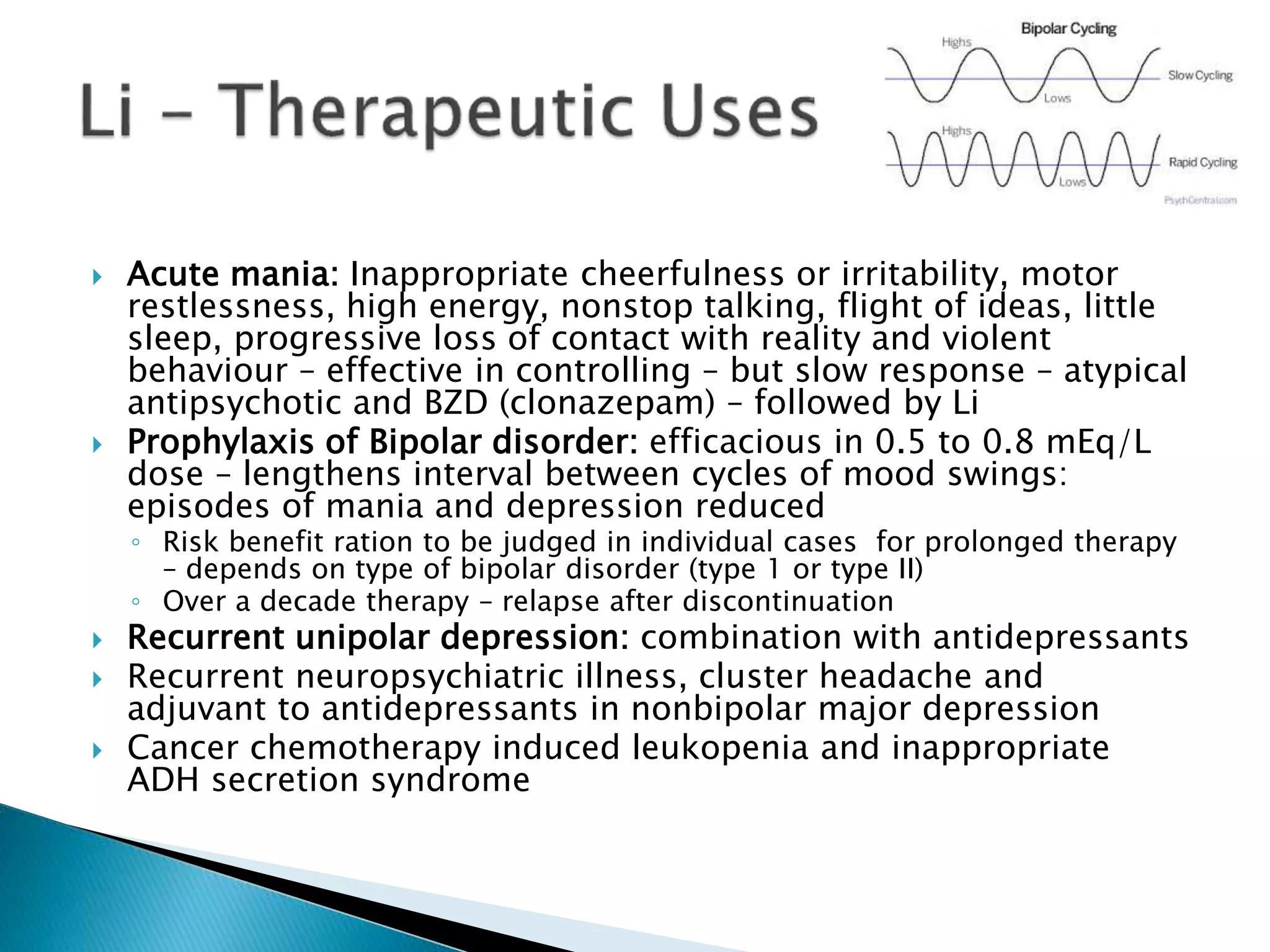 Antimanic drugs and mood stabilizing agents | PPTX