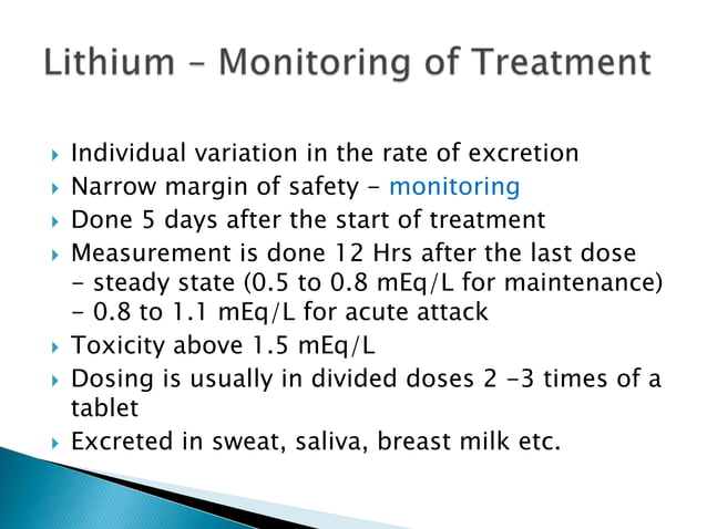 Antimanic drugs and mood stabilizing agents | PPTX