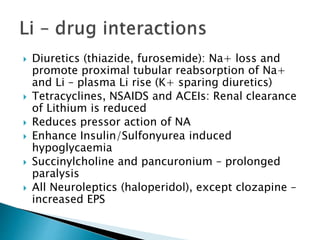Antimanic drugs and mood stabilizing agents | PPTX