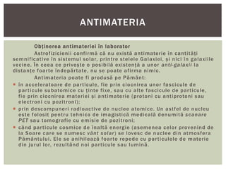Materie si antimaterie | PPTX