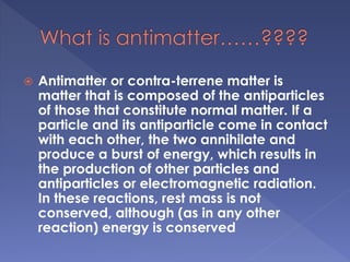 Antimatter | PPTX